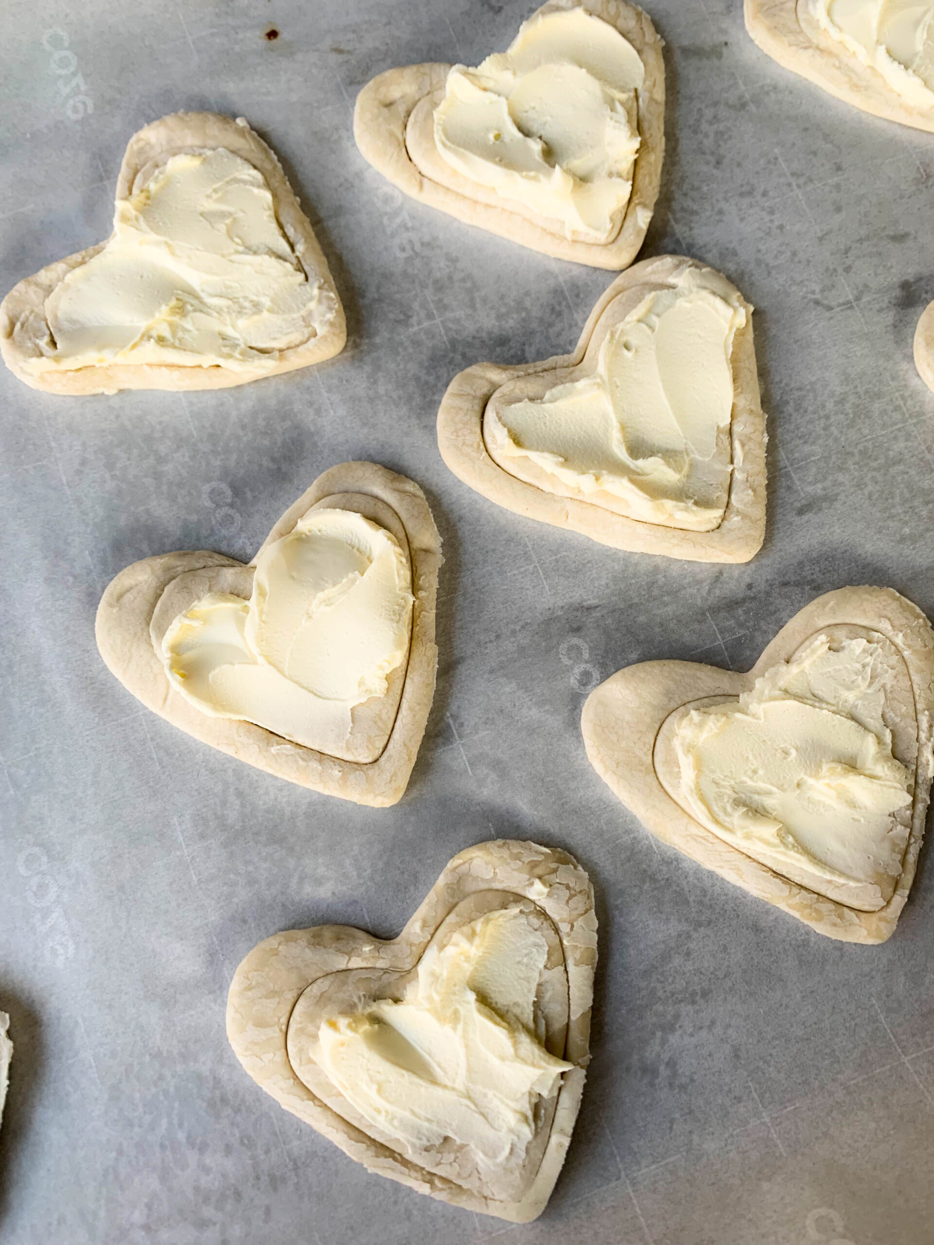 Strawberry Cream Cheese Heart Puffs - The Twin Cooking Project by ...